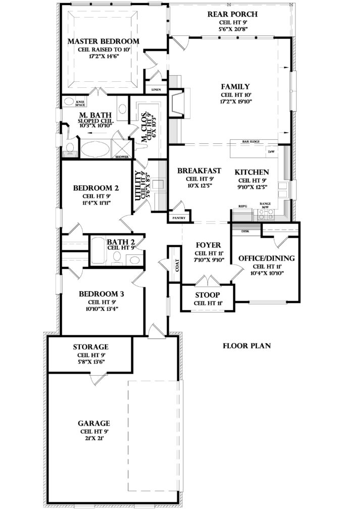 Home Plan 001-000 – Burlin Richard Builder, Inc.